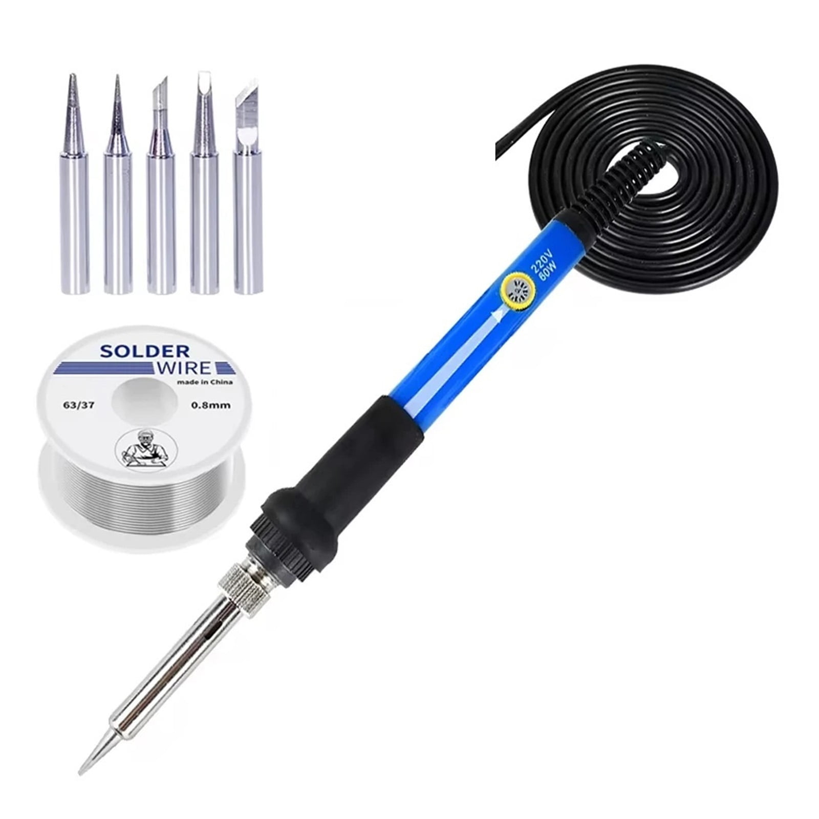 60W Adjustable Temperature Electric Soldering Iron Welding Solder ...