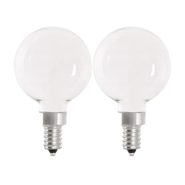 60W Equivalent G16.5 E12 Candelabra Dimmable Filament CEC 90 CRI White ...