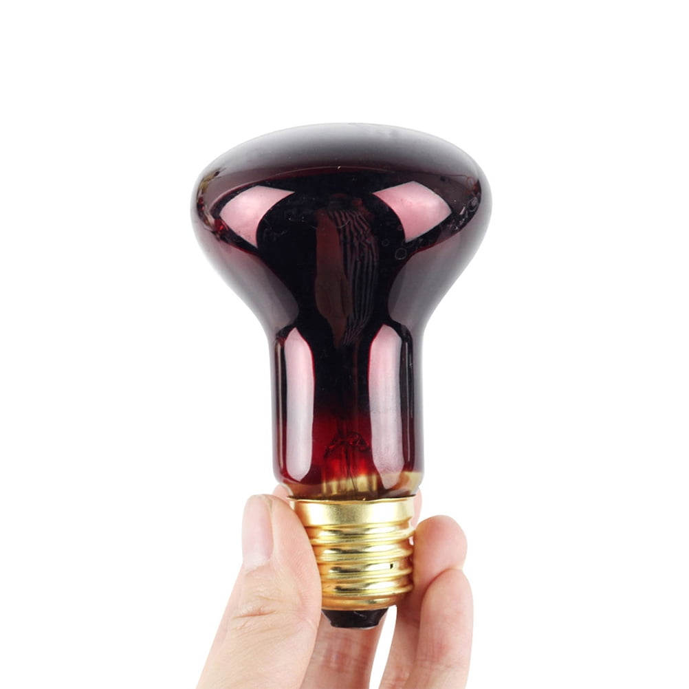 60W Infrared Heat Lamp Red Light Glass Heating Lamp Bulb for Lizard ...
