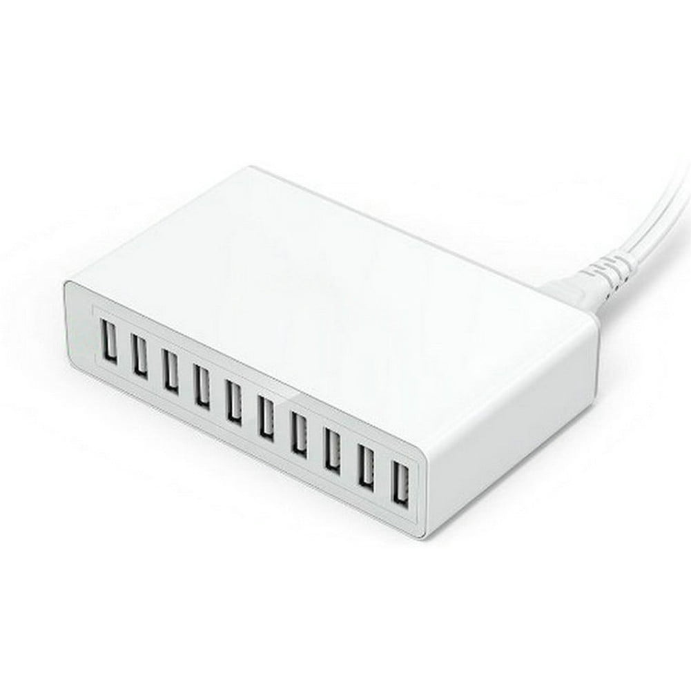60W Multi USB Charger Station Fast Charging 10 Ports Charger 5V10A ...