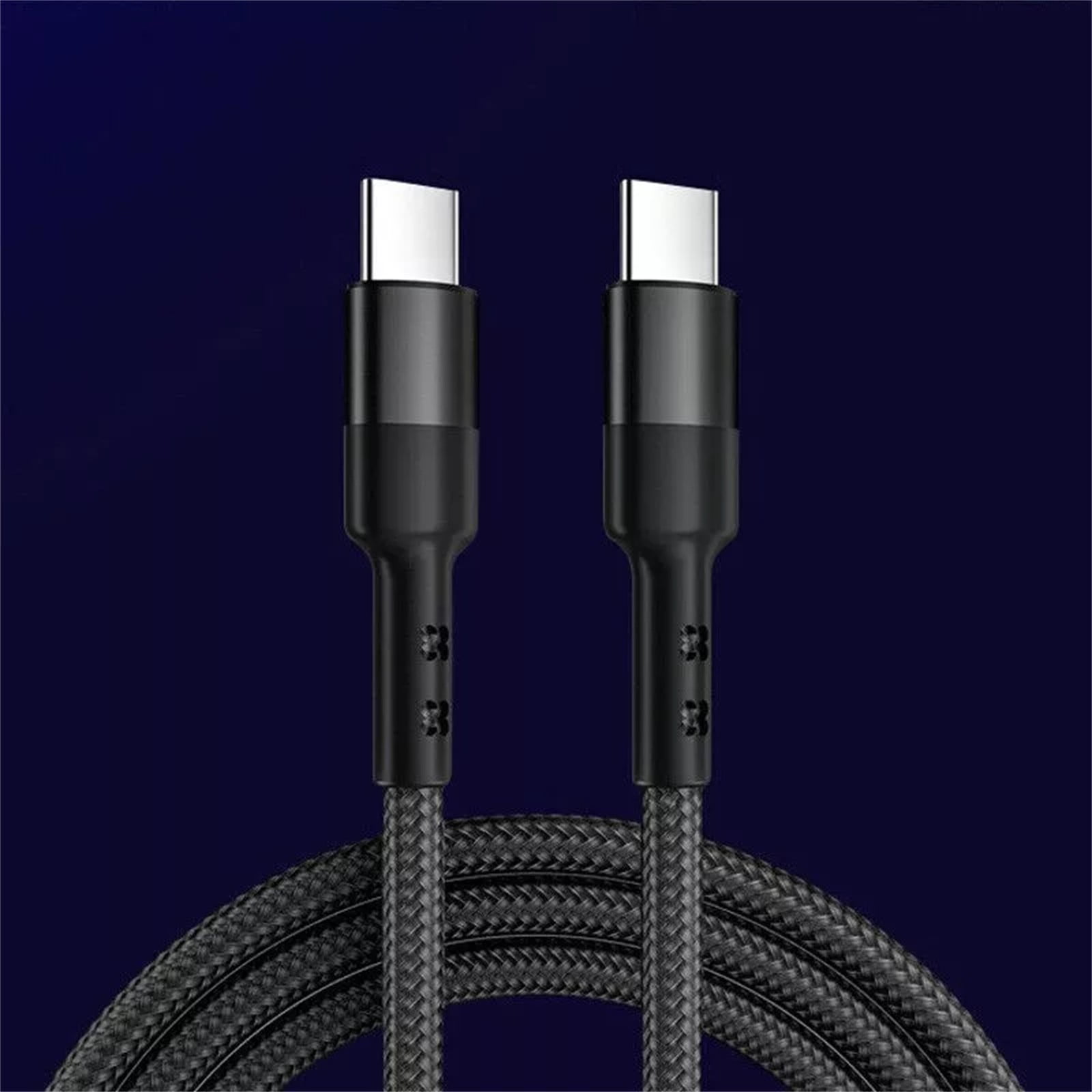 60W PD Data Type C To Type C Adapter Fast Charging Double Headed ...