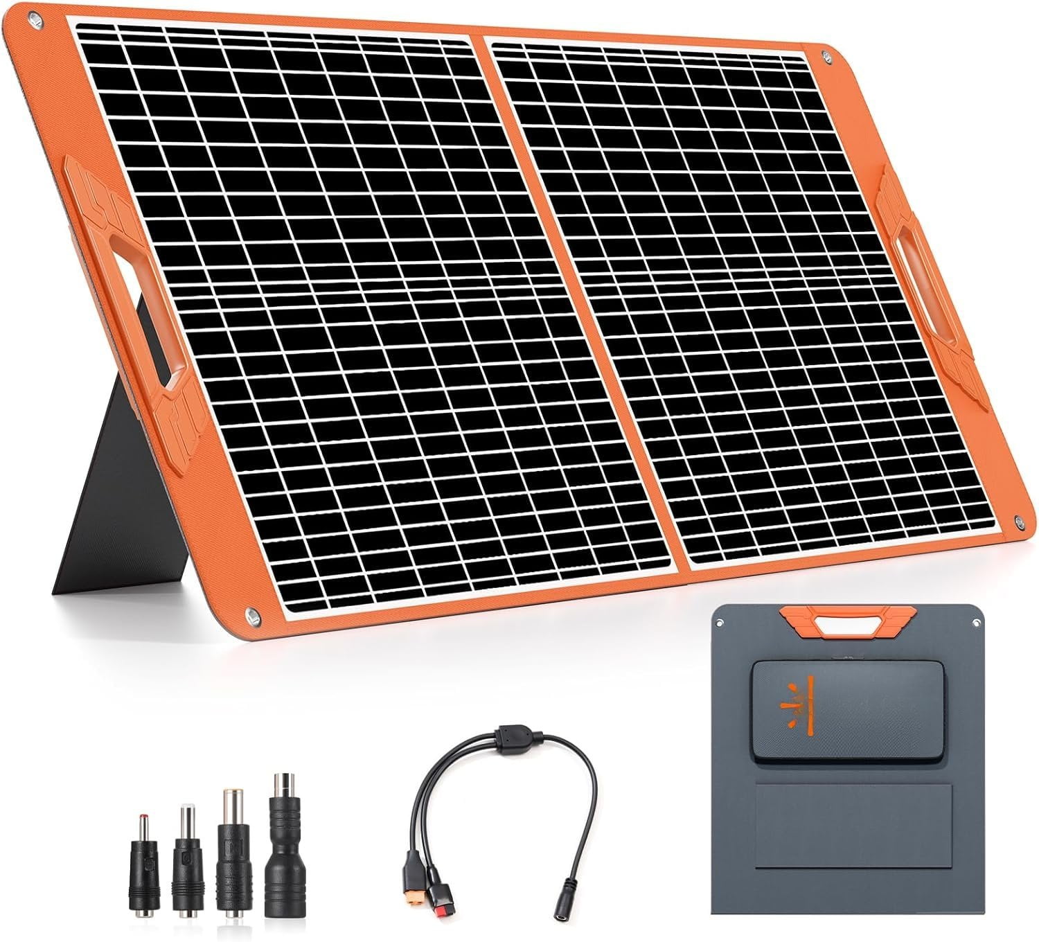 60W Portable Solar Panel, IP65 Foldable Solar Panels for Power Station ...