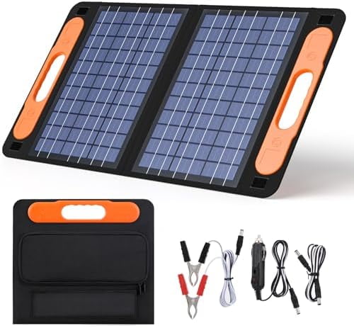 60W Portable Solar Panel for Power Station, Foldable Solar Cell Solar ...