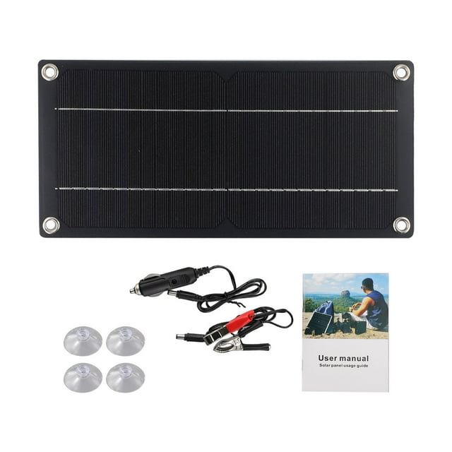 60W Solar Panel Kit 12V Trickle Battery Charger With Single Crystal ...