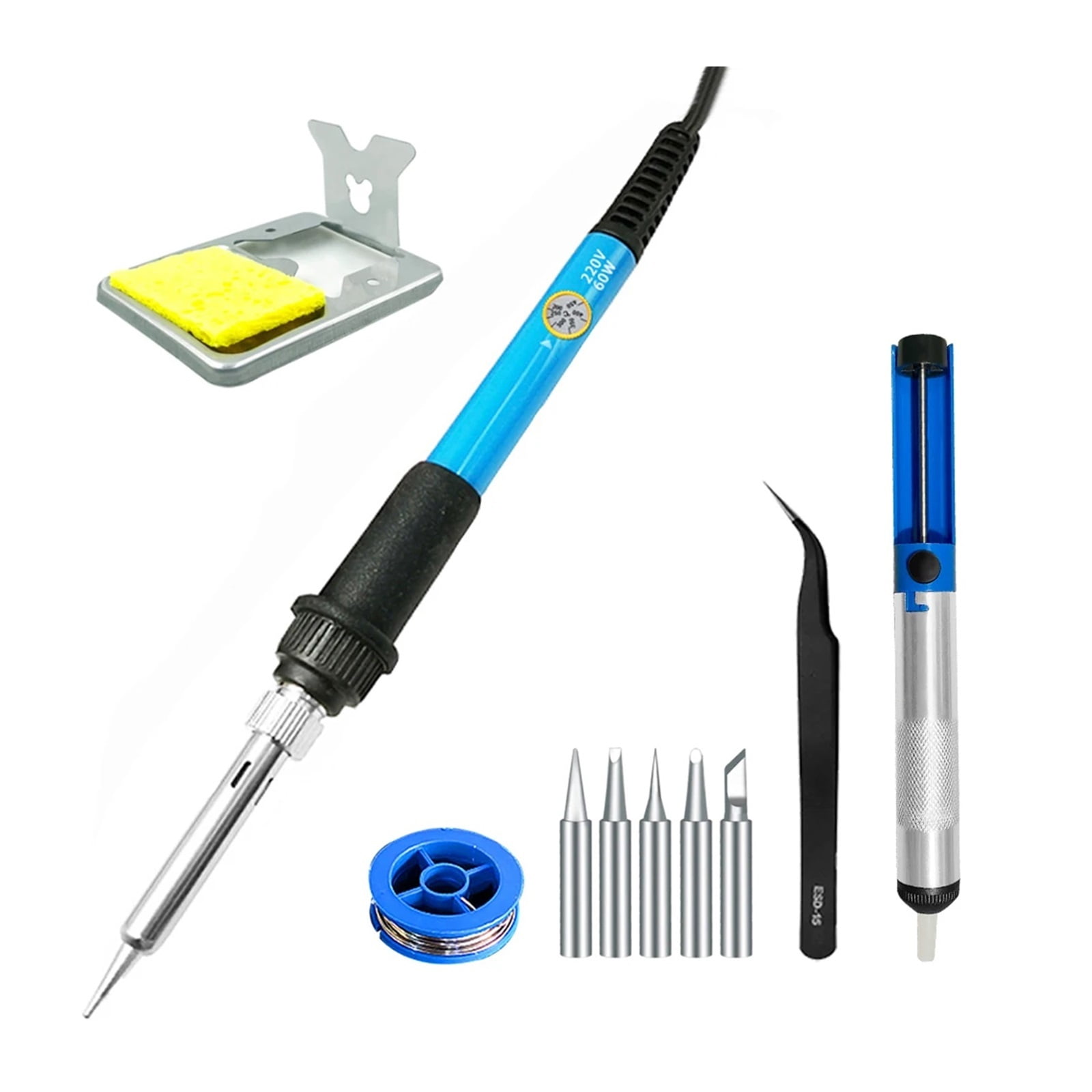 60W Soldering Iron Adjustable Temperature Electric Solder Iron Rework ...