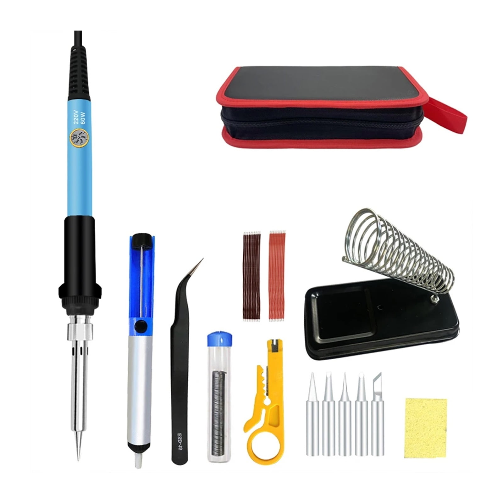 60W Soldering Iron Adjustable Temperature Electric Solder Iron Rework ...