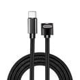 60W USB C To USB C Cable Nylon Braided 90 Degree Elbow Fast Charging ...