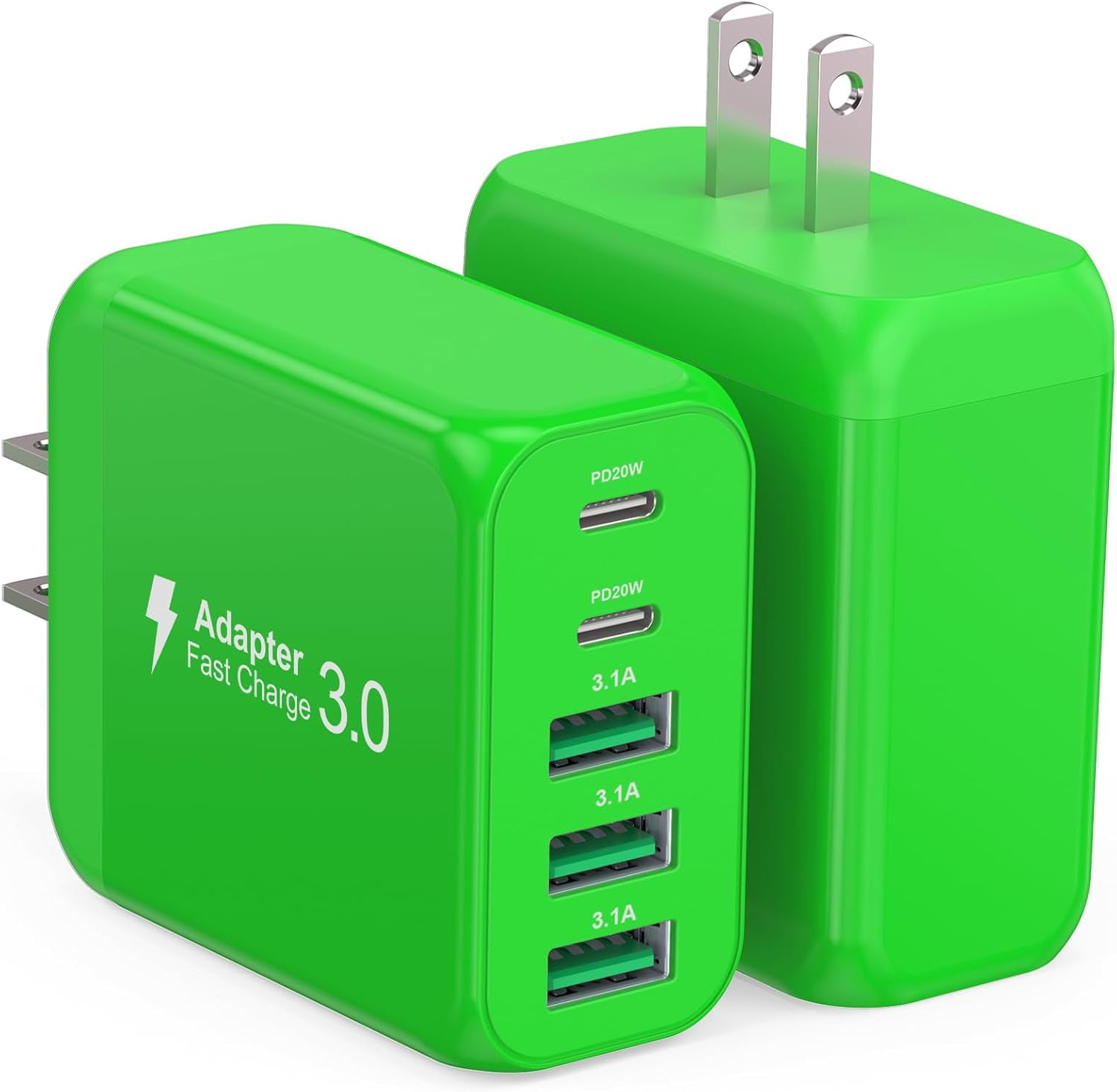 60W USB C Wall Charger Block,5-Port C Charger Block PD Power Adapter ...