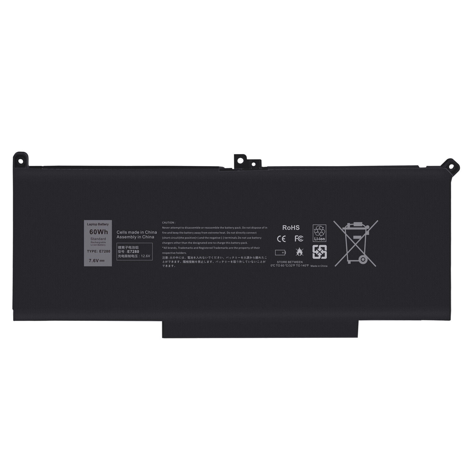 60Wh Laptop Battery for Dell Latitude E7480 E7490 E7280 12 7000 7280 ...