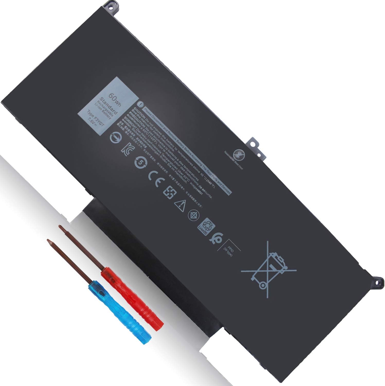 60Wh Type F3YGT DM3WC Battery Replacement for Dell Latitude 7480 7490 ...