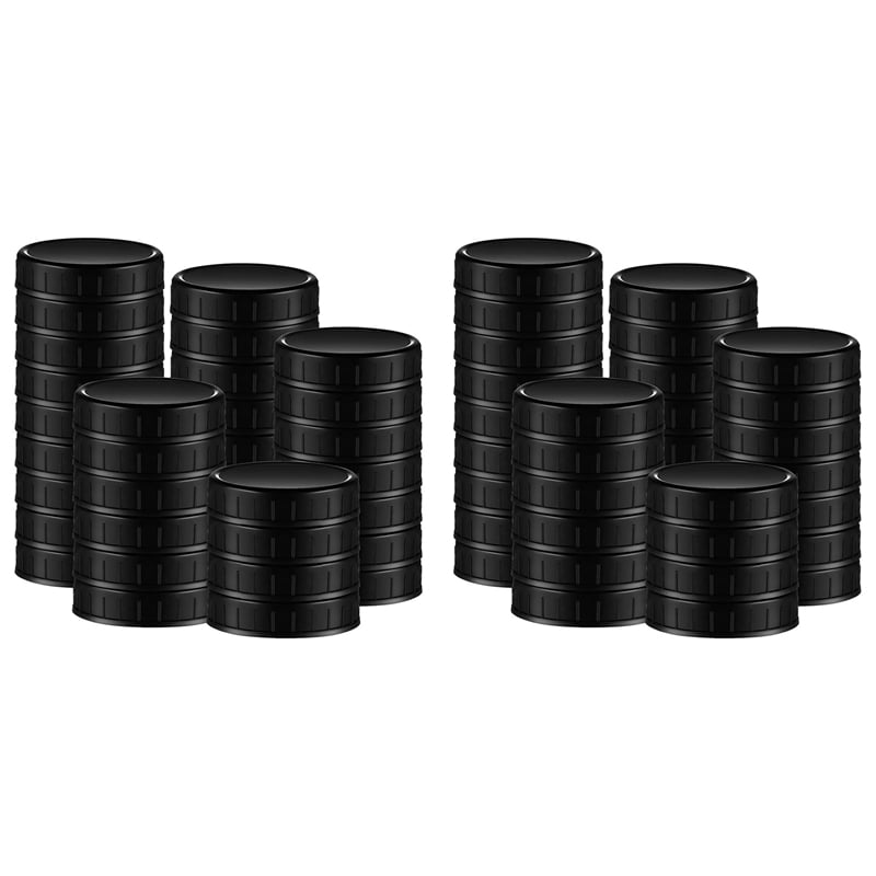 60X Jar Lids Plastic Storage Caps with Rubber Seal Replacement Plastic ...