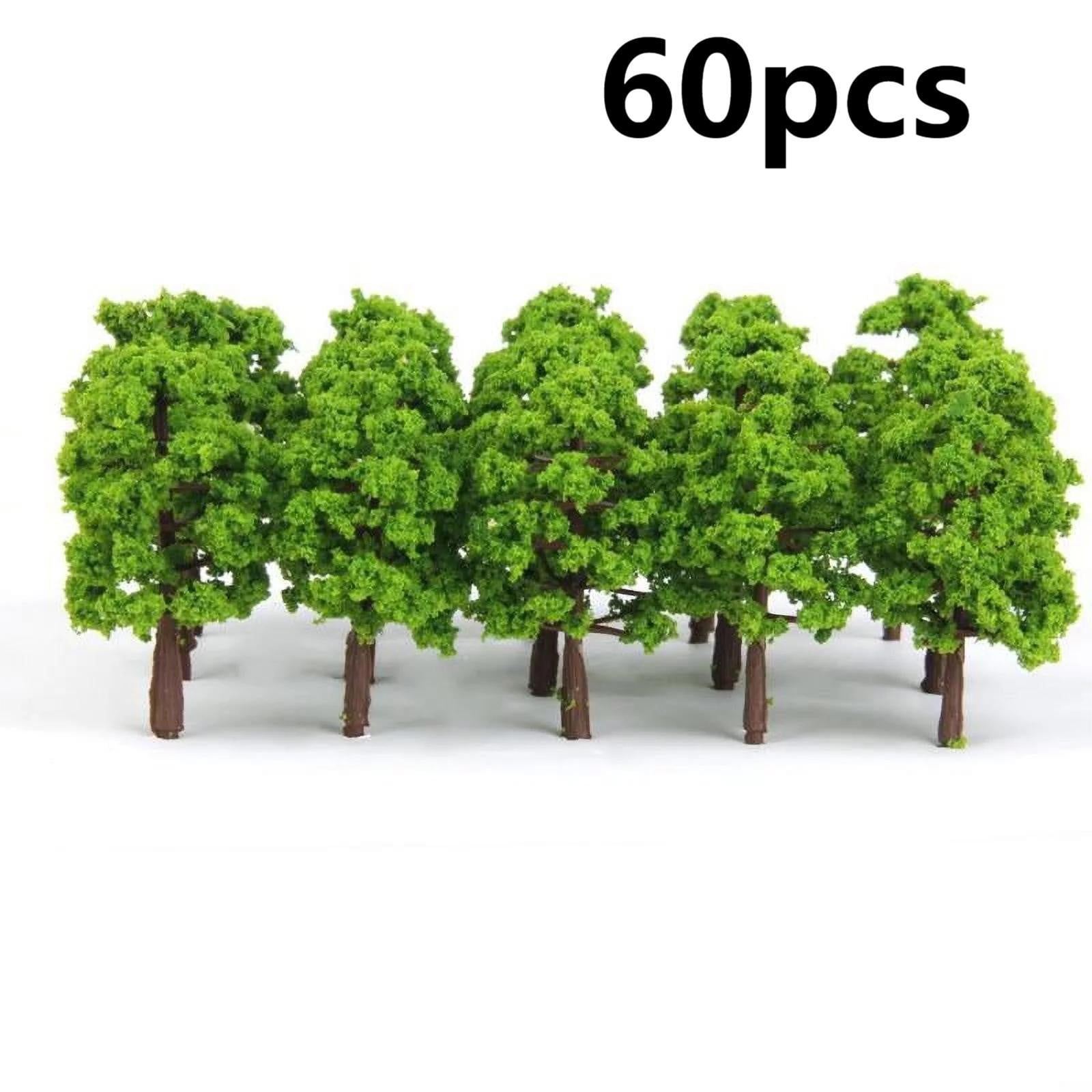 60X Train Railway 8cm Model Tree Mix Set Miniature Landscape, A ...