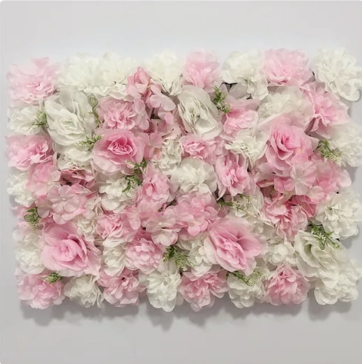 60X40cm Silk Rose Flower Wall Artificial Flowers DIY Wedding Wall Decor ...