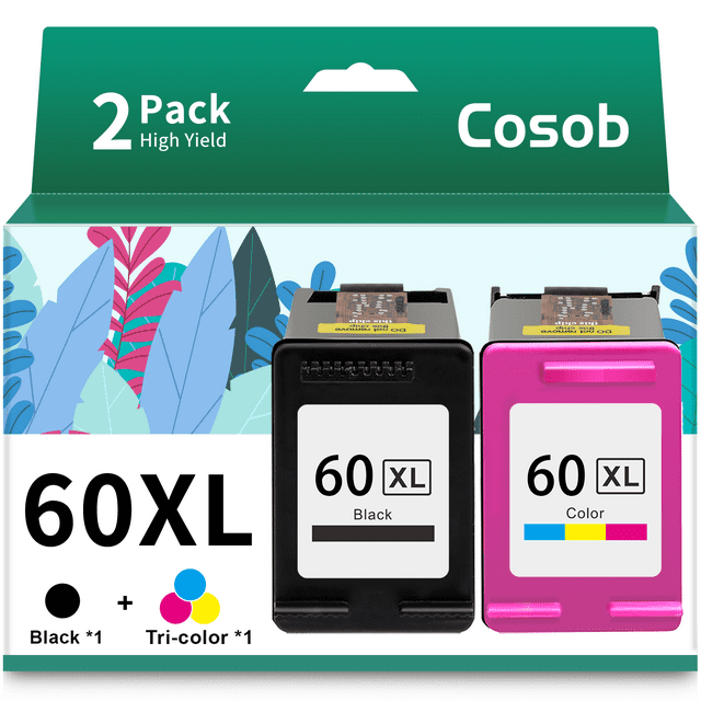 60XL Ink Cartridge for HP 60 XL 60XL Ink Cartridge Combo Pack for HP ...
