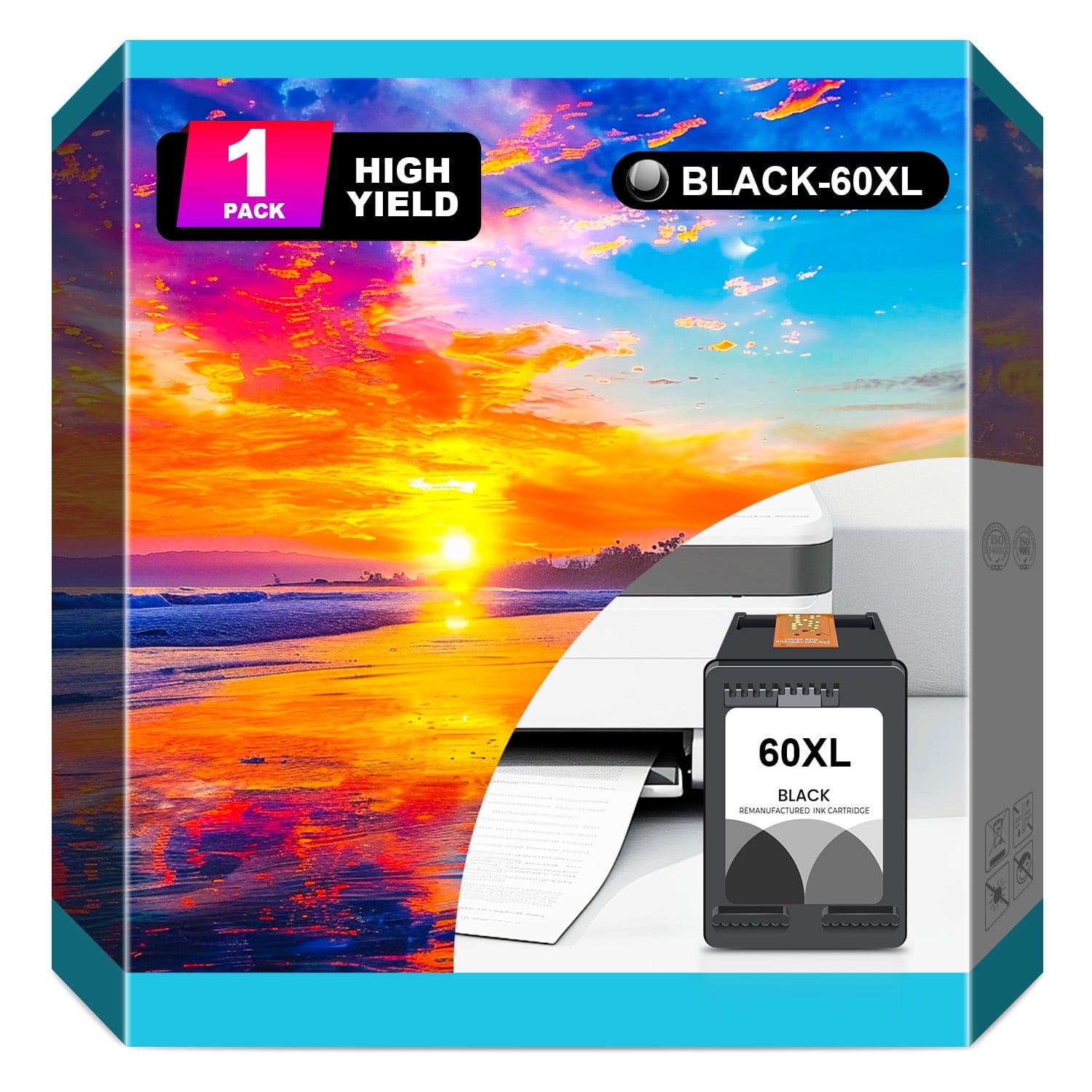 60XL Ink Cartridges Used for Printers 60XL for Envy 100 110 120 ...