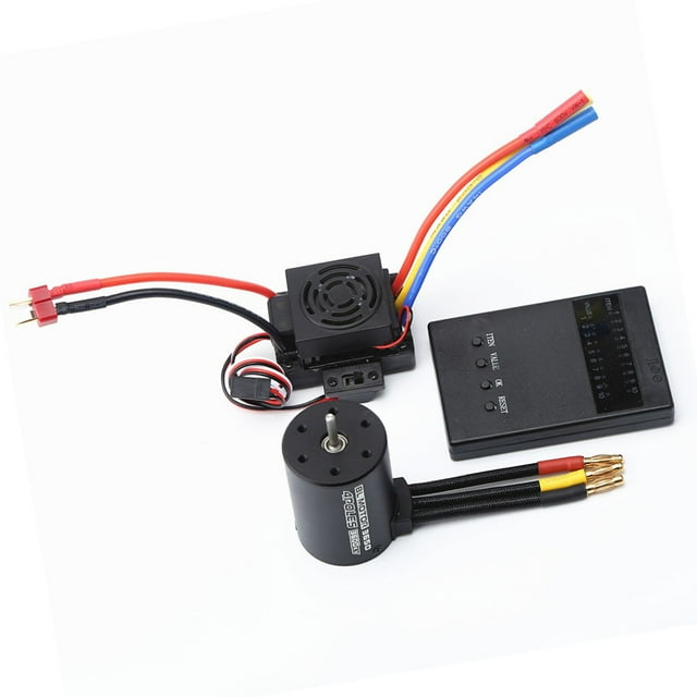 60a 3650 3600KV Brushless Motor With 60A ESC & Programmer Card Combo Replacement For HSP HPI ...
