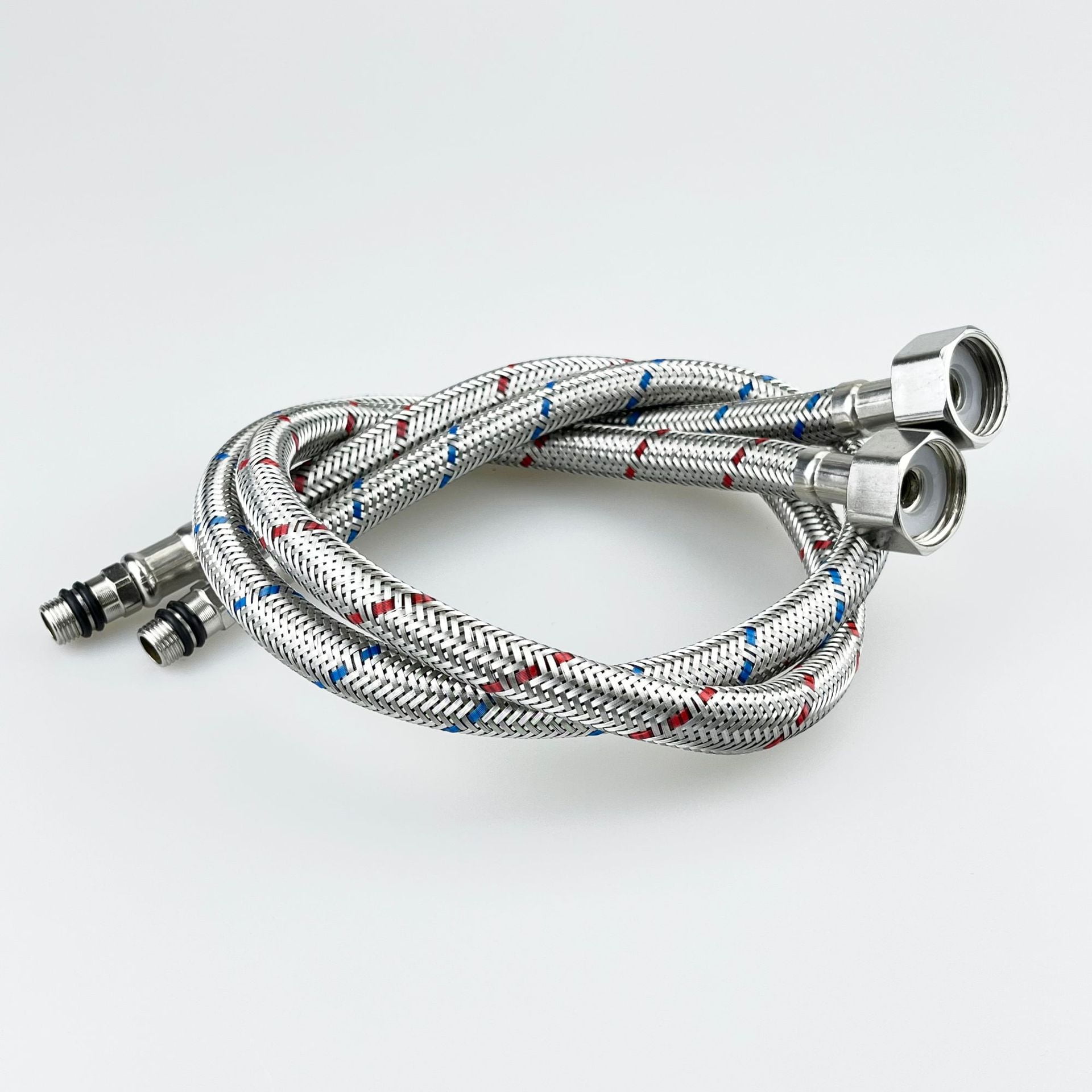 60cm 1/2" 304 Stainless Steel Braided Hot and Cold Water Supply Hose (1 ...