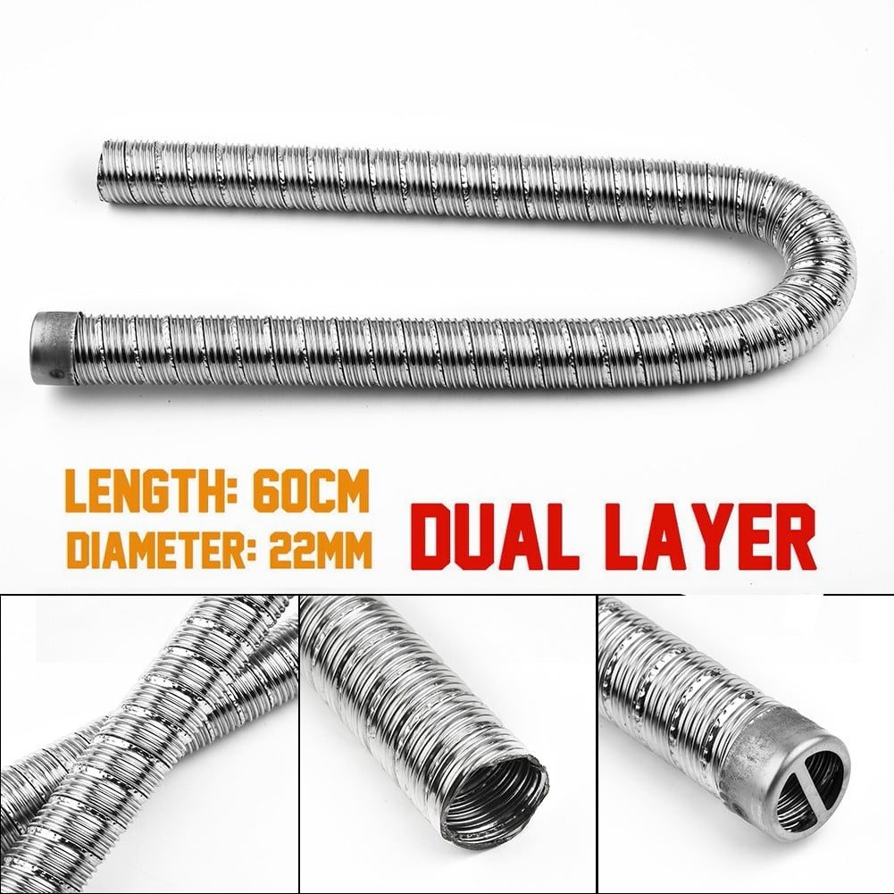 60Cm 22Mm Stainless Steel Air Diesel Exhaust Pipe Cap For Eberspacher ...