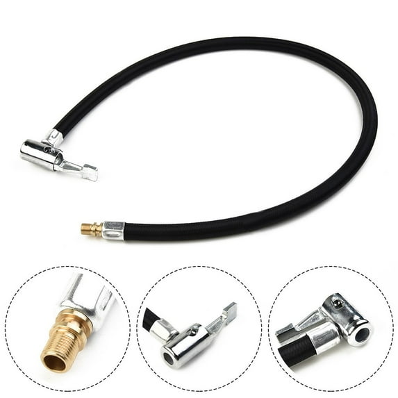 60cm Car Tire Valve Connect Pipe Chuck Inflator Air Pump Extension ...