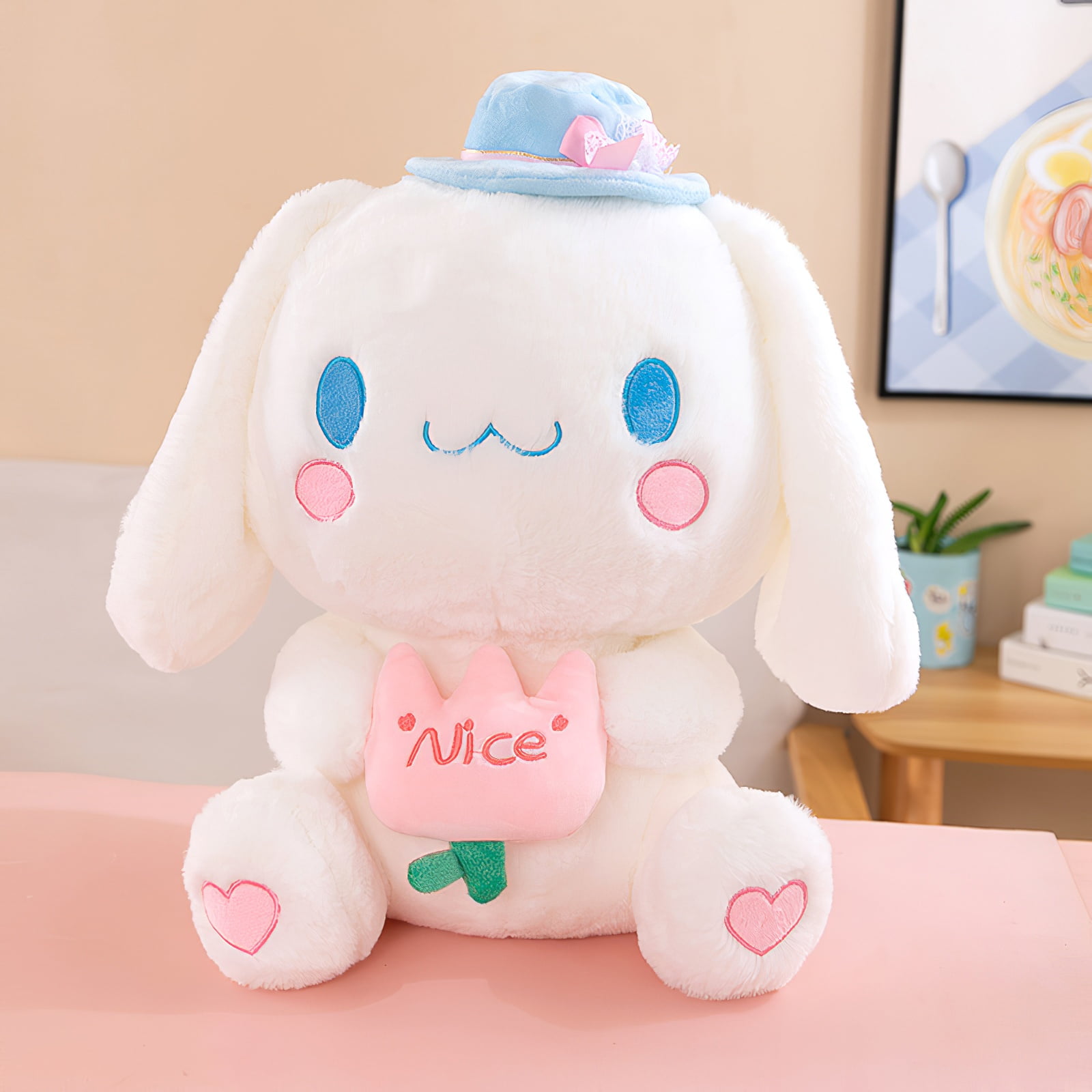 60cm Cute Sanrio Cinnamoroll Plush Toy Kawaii Big Ear Nice Dog Plushies ...