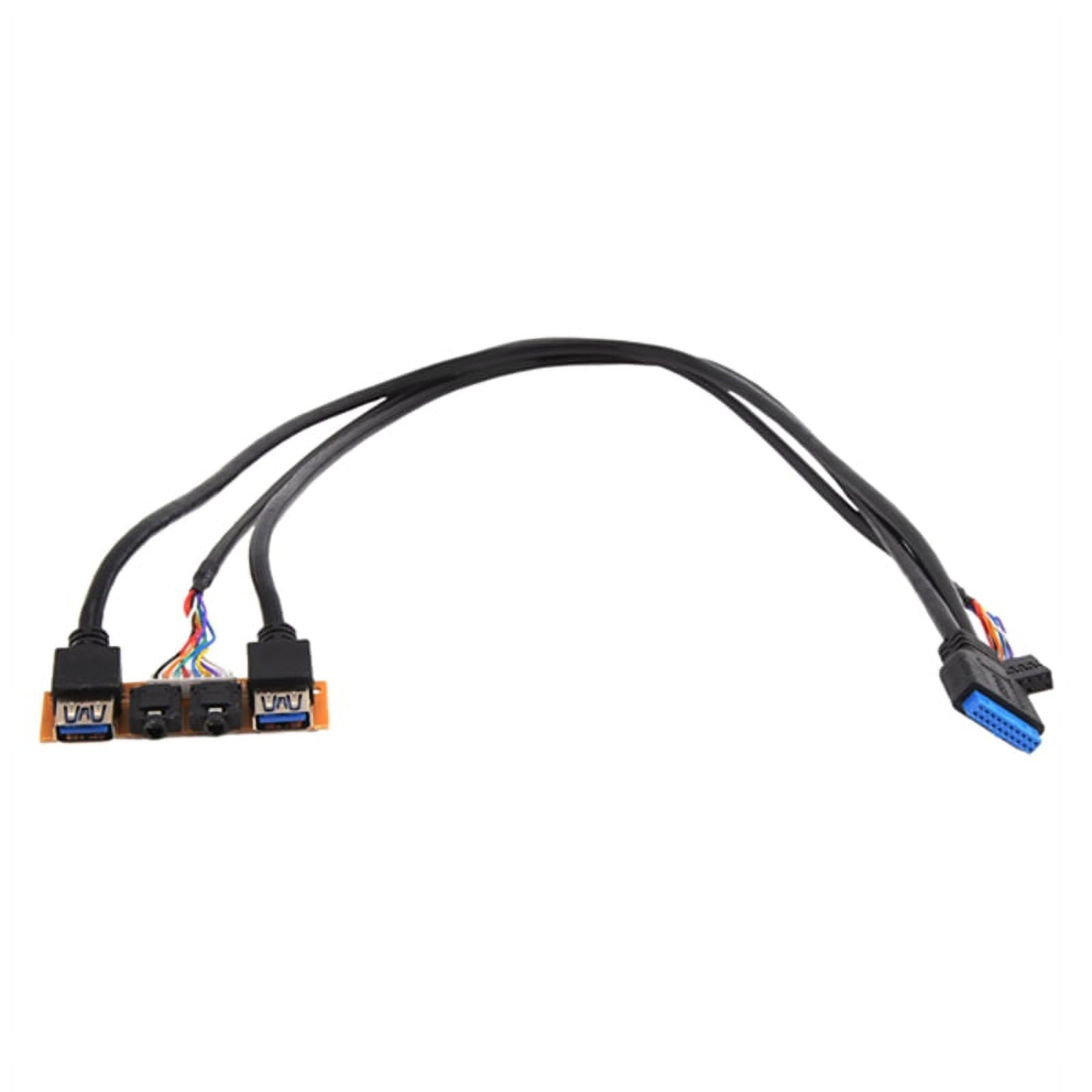 60cm Front Case Panel USB3.0+USB3.0+HD Audio Jack Ports I/O Board+Internal Wire USB Bezel Line ...