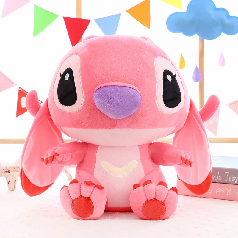 60cm GiantLilo & Stitch Couple Models Cartoon Stuffed Plush Anime ...