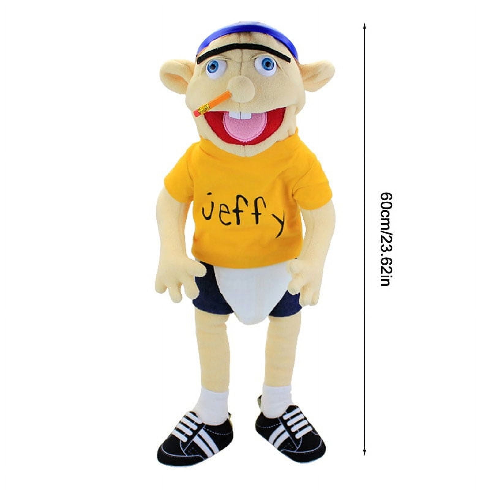 60cm Jeffy Hand Puppet Plush Children Soft Doll Talk Show Party Props ...