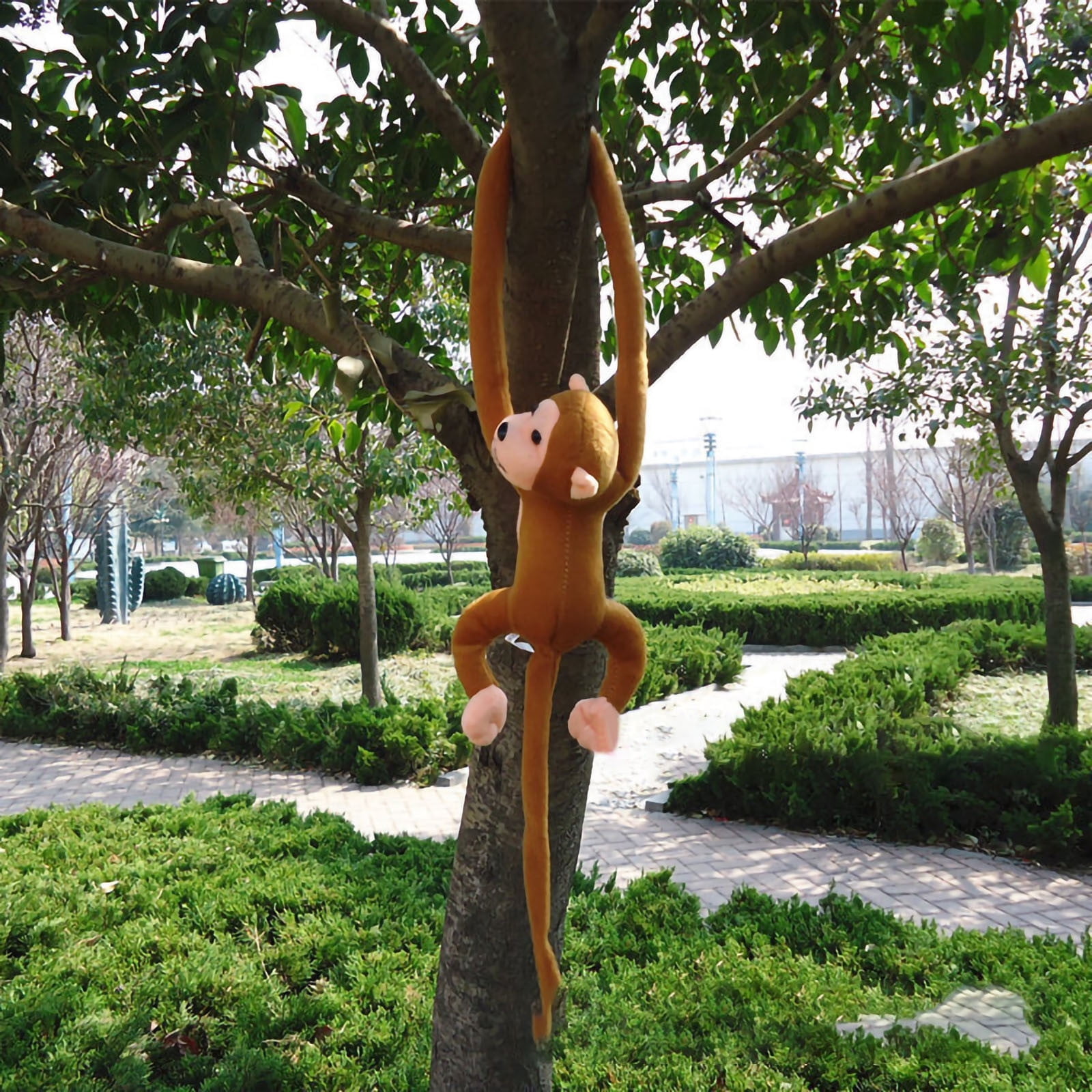 60cm Kawaii Long Arm Tail Monkey Stuffed Doll Plush Curtains Baby ...