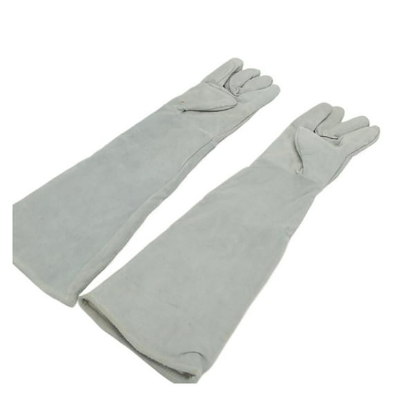 60cm Long Animal Handling Gloves Anti-Bite Cowhide Welding Heat/Fire Resistant Sleeve ,More ...
