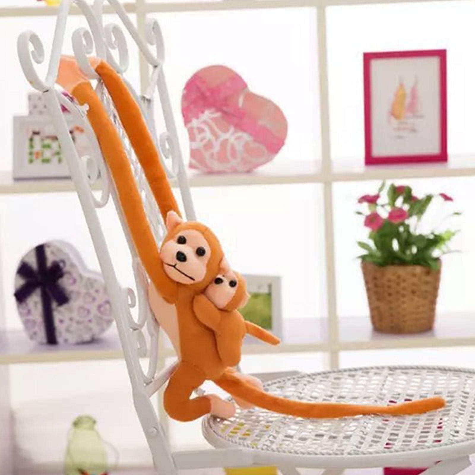 60cm Long Arm Tail Monkey Stuffed Plush Curtains Baby Sleeping Appease ...