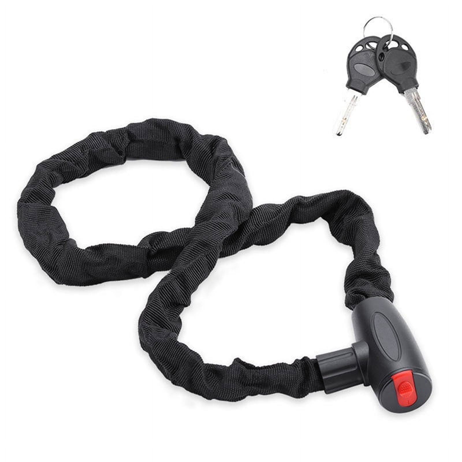 60cm Mountain Bike Bicycle Lock Anti-Theft Key Electric Chain - Walmart.com