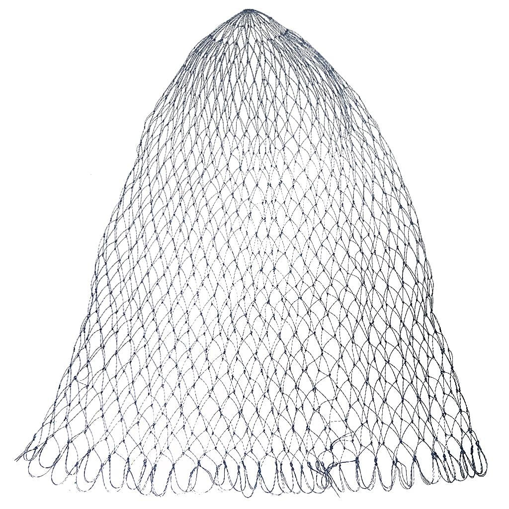 60cm Portable Nylon Folding Fishing Landing Net Rhombus Mesh Landing ...