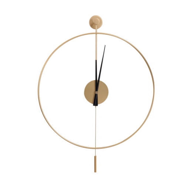60cm Round Wall Clock Modern Design Swing Watch Living Room Home Decor Clocks - Walmart.com