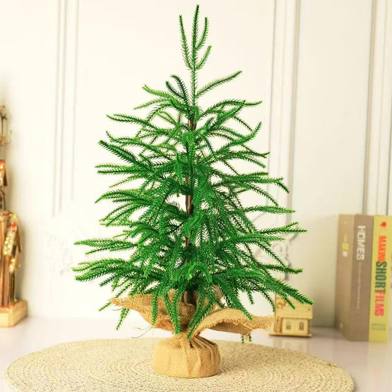60cm miniature Norfolk pine tree desktop Christmas tree, made of pure PE material, with a small ...
