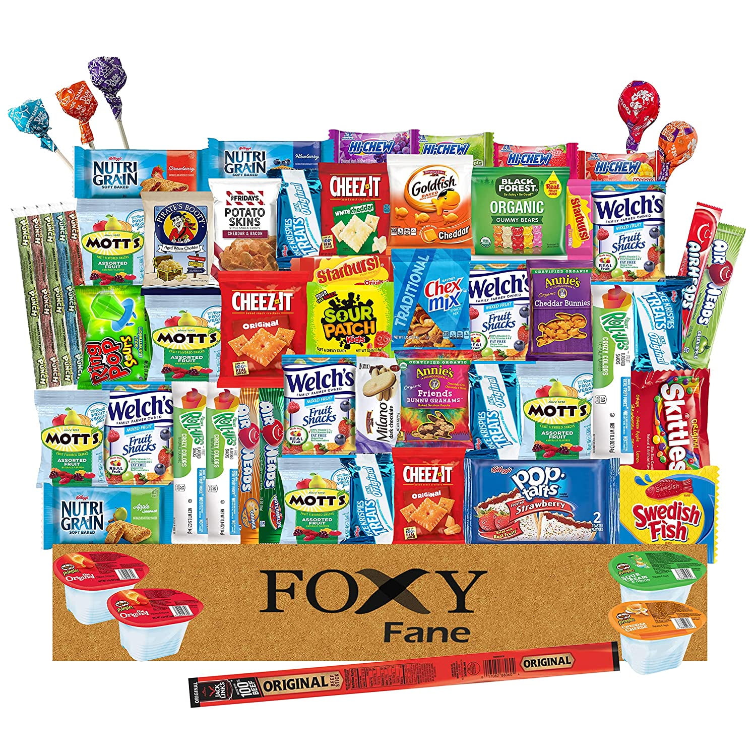 60ct T Snack Box Ultimate Care Package With Variety Assortment Of Crackers Cookies Candy