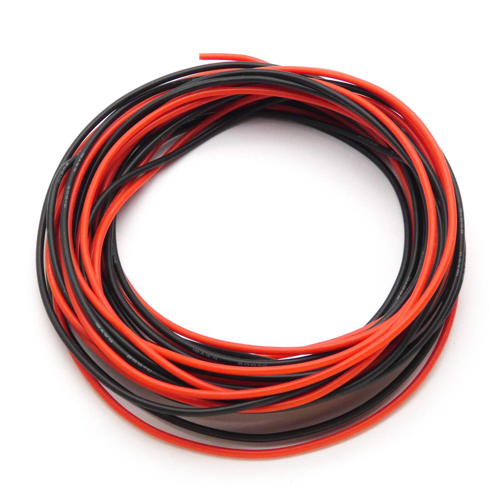 60ft 18AWG Silicone Wire 200C Flexible Copper Cable High Strand Count ...