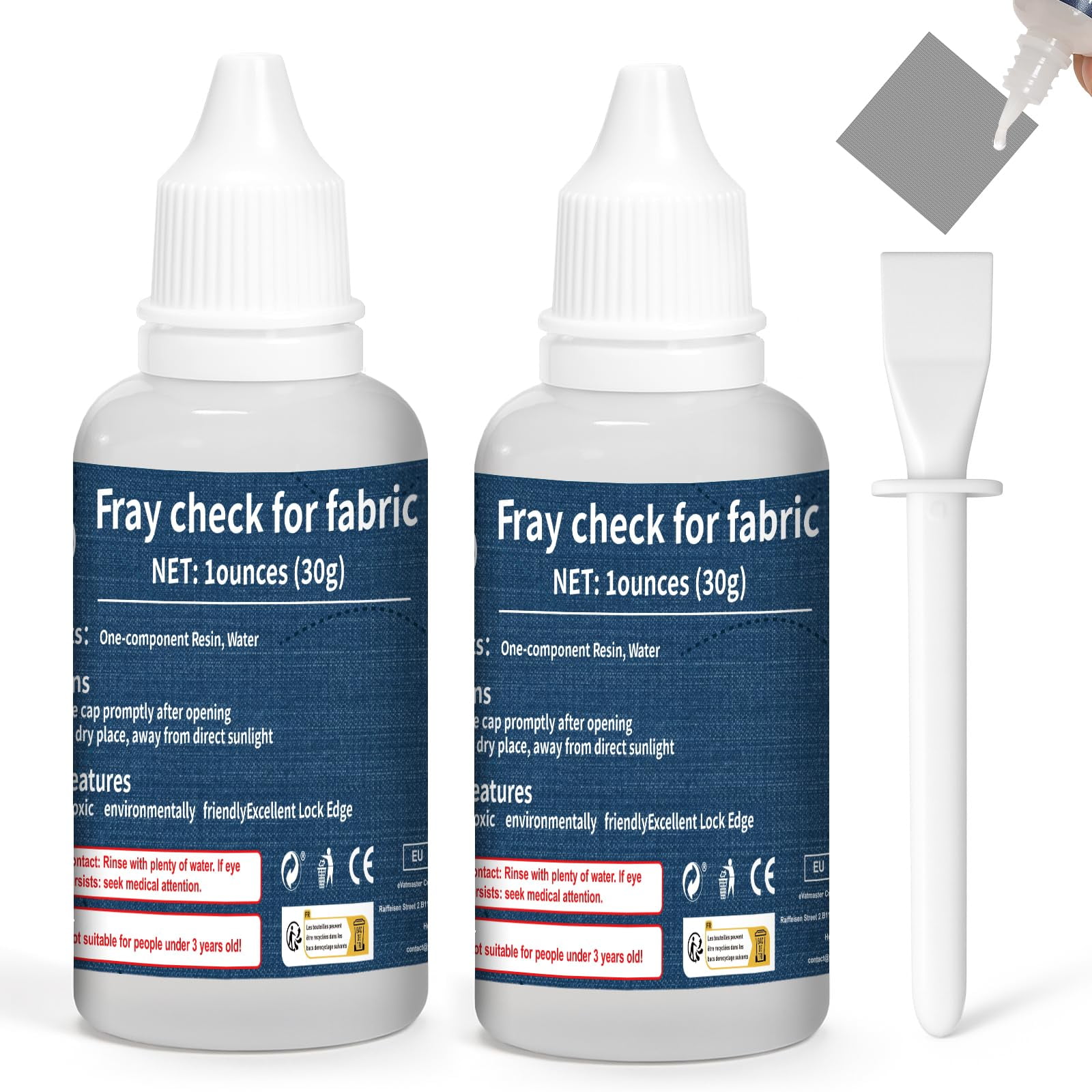 60g Fray Stop for Fabric, Transparent and Washable Anti Fray for Fabric ...