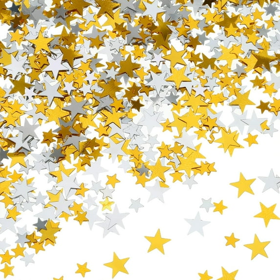 60g Star Confetti Glitter Table Metallic Foil Stars for Christmas ...