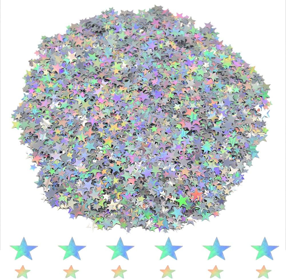 60g Star Confetti Metallic Foil Stars Table Confetti Metallic Foil ...