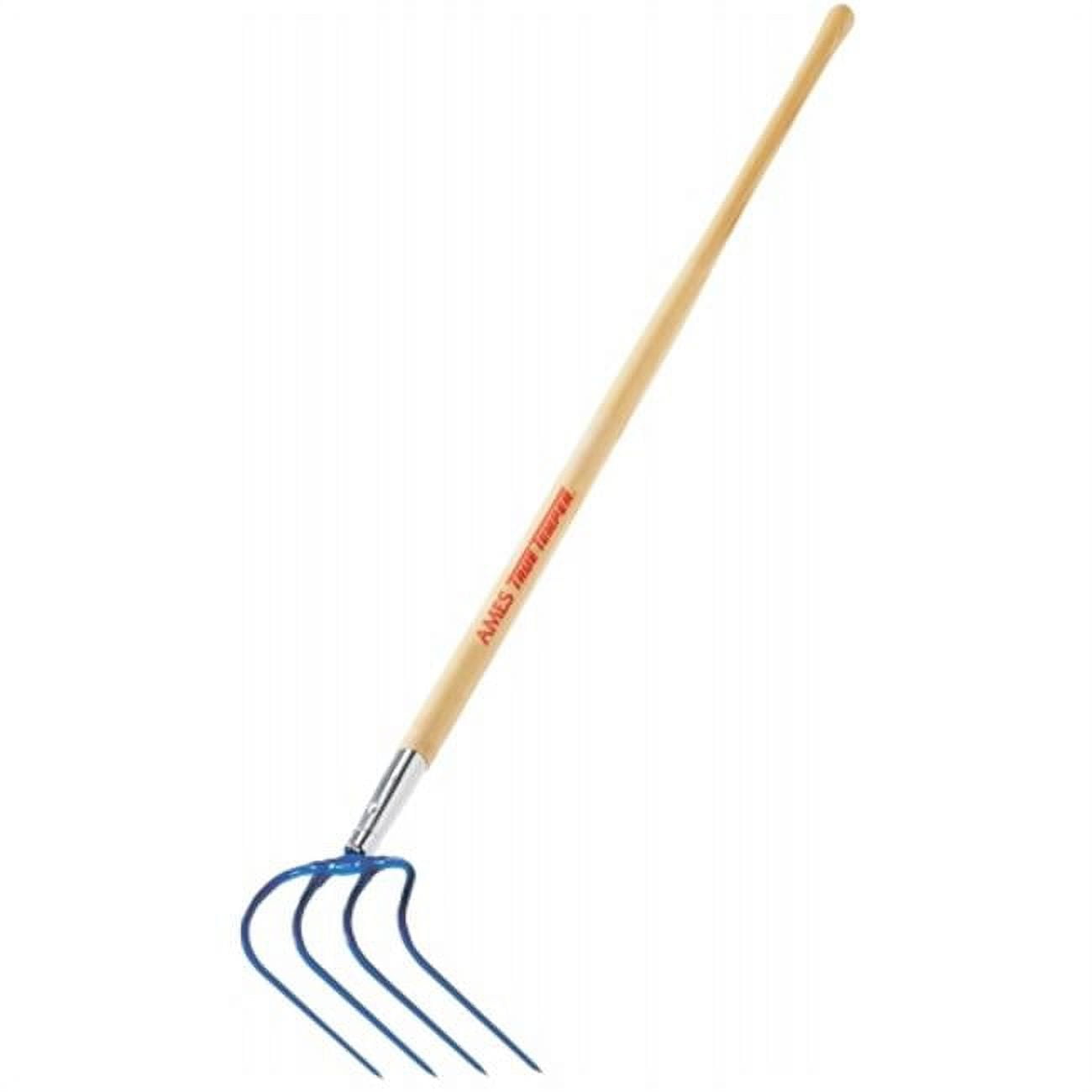 60in. Handle Four 10in. Curved Tine Manure Fork - Walmart.com