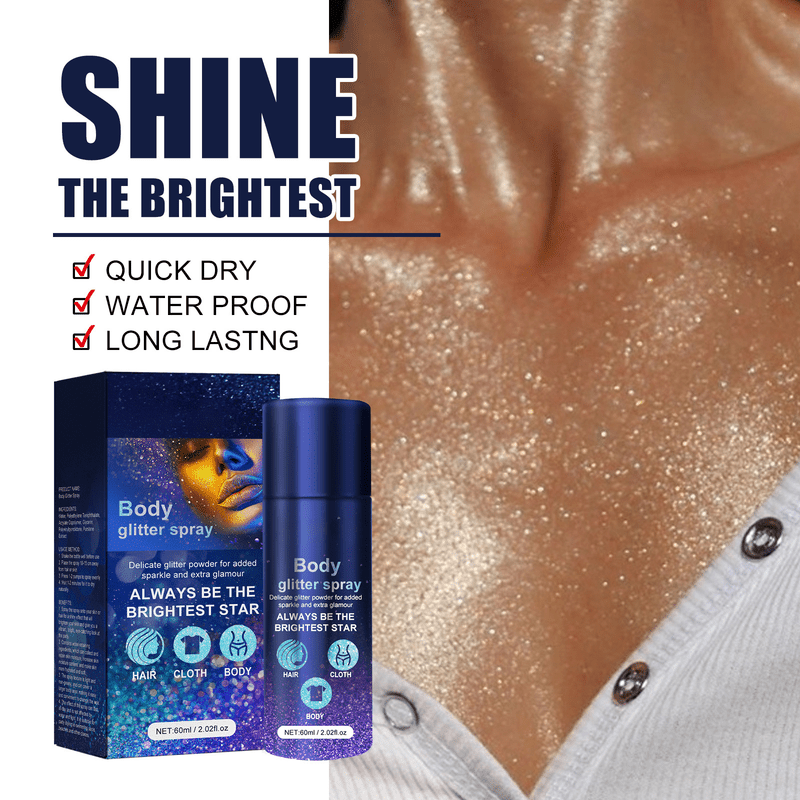60ml /2.02 oz Liquid Spraying Shimmer Facial Body Luminizer，Body ...