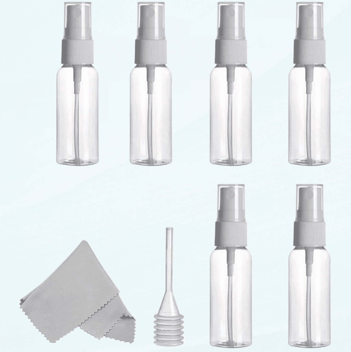 60ml /2 oz. Spray Bottles, Empty Plastic Clear Small Travel Bottles With Fine Mist Sprayer for ...