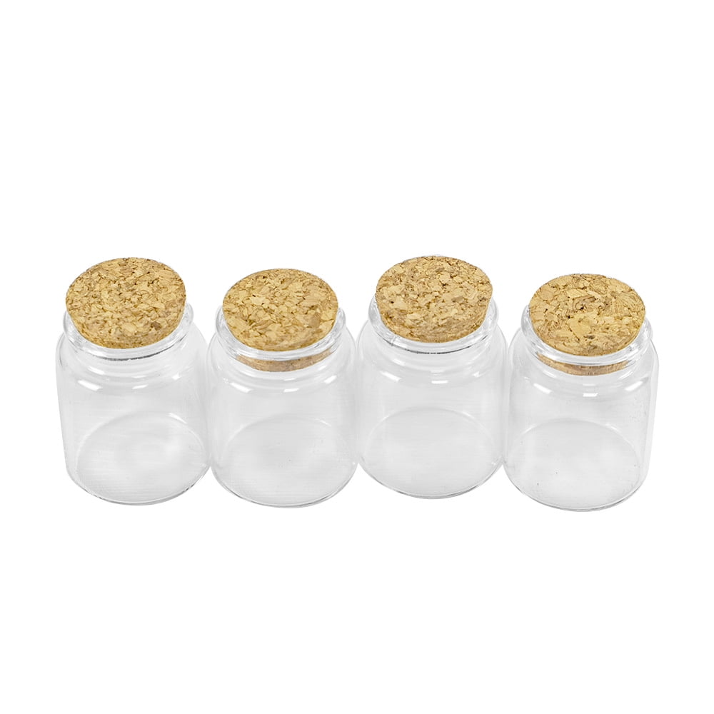 60ml 47x60x33mm Transparency Glass Bottles With Cork Empty Glass Bottle ...