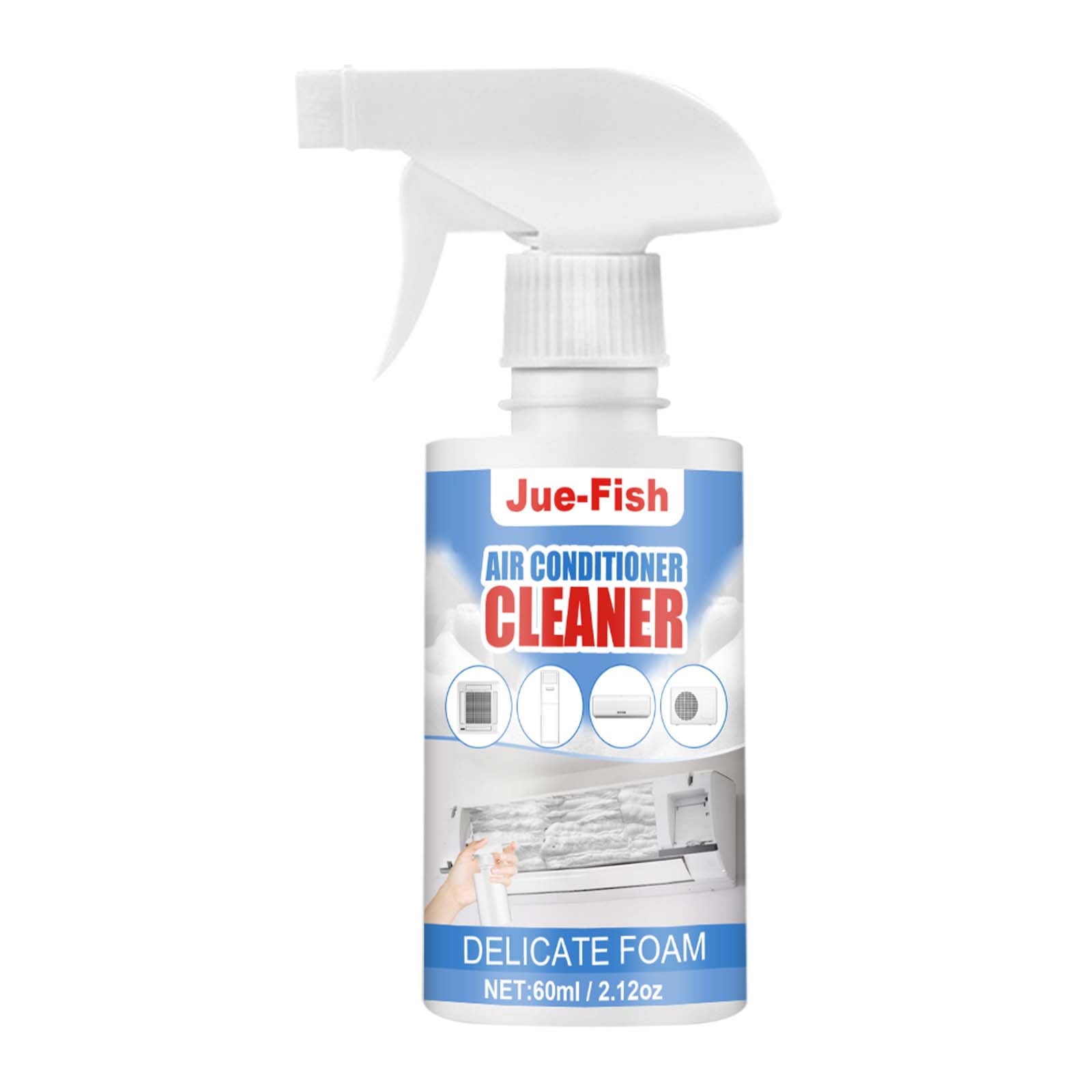60ml AC Cleaner Foam Spray Air Conditioner Foam Coil Cleaner Air Filters Bubble Cleaner Spray No Rinse Evaporator Condenser Coil Cleaning Deodorizer Multipurpose Strong Decontamination Agent Walmart.c...