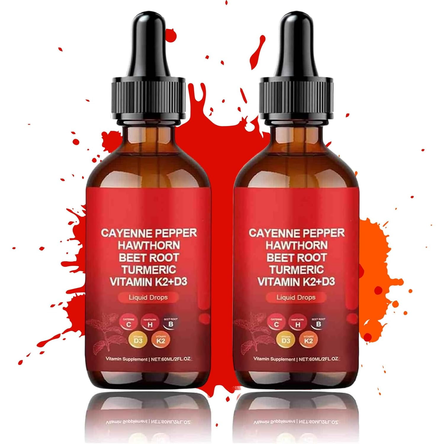60ml Aeluro Cayenne Drops, Aeluro Cayenne Pepper Extract, Aeluro Cayenne Pepper Extract Liquid ...