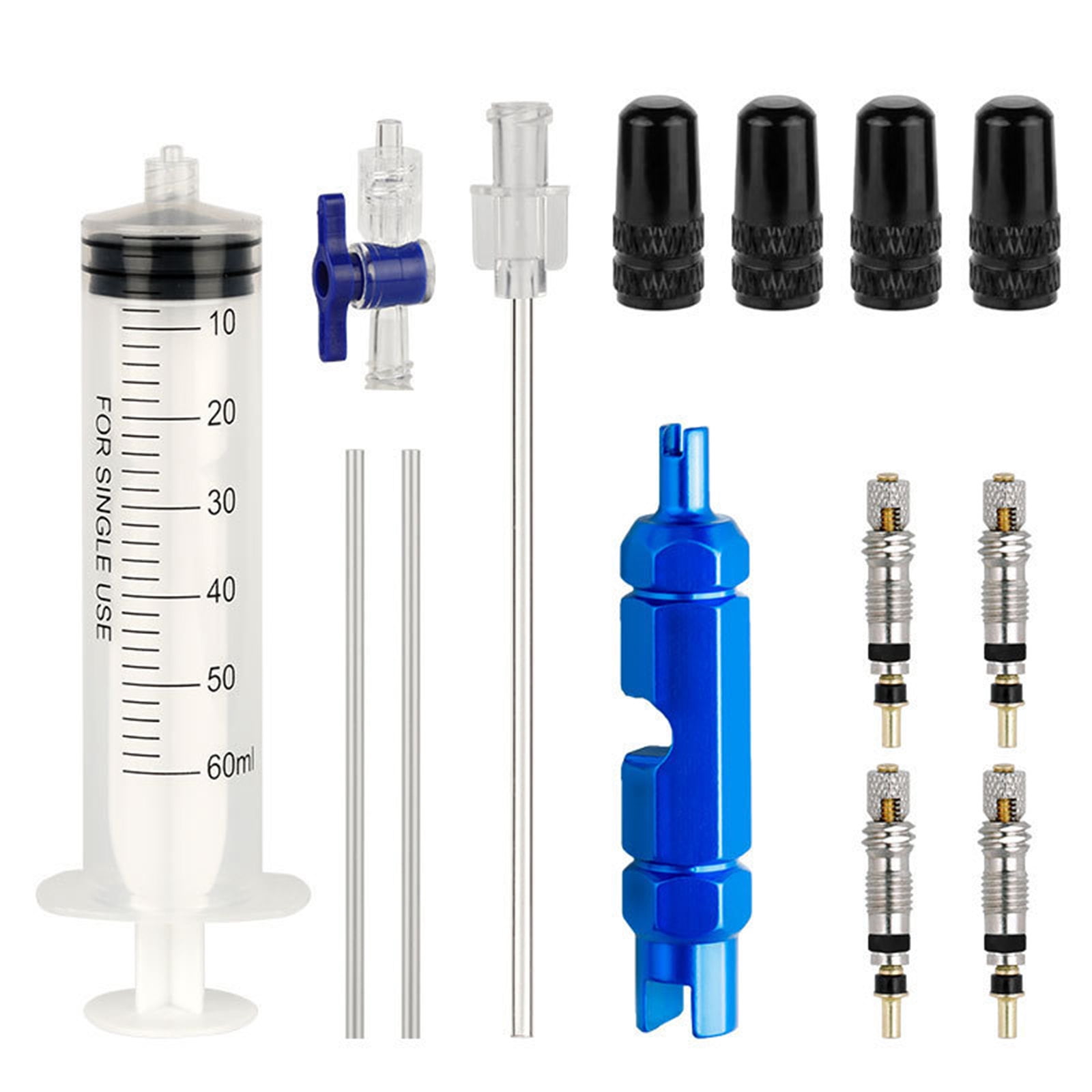 60ml Bicycles Tubeless Tire Sealant Injector Road Bike Fluid Injection Tool Road Bike Tire ...