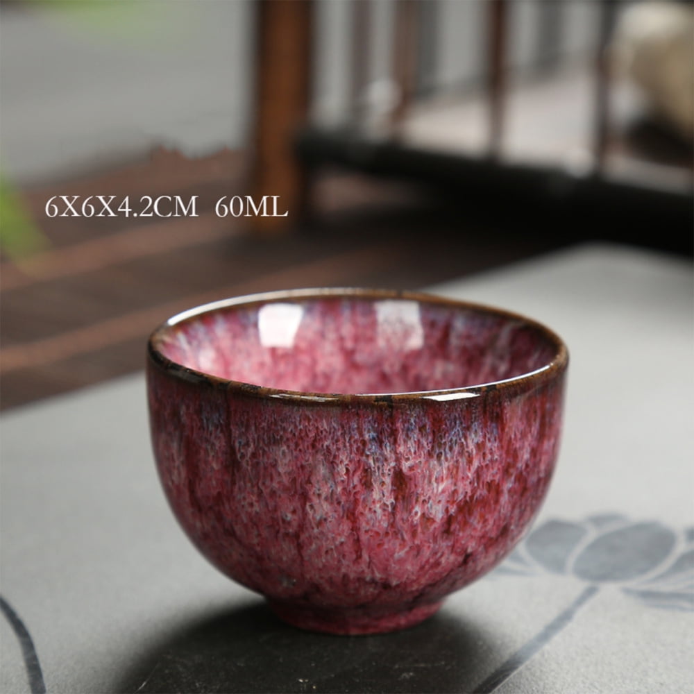 60ml Chinese Tea Cup Kiln Transformation Chinese Ceramic Kung Fu Tea ...