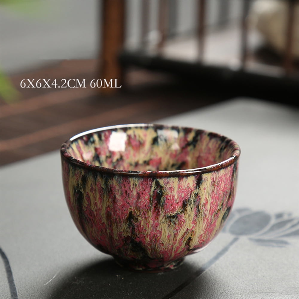 60ml Chinese Tea Cup Kiln Transformation Chinese Ceramic Kung Fu Tea ...