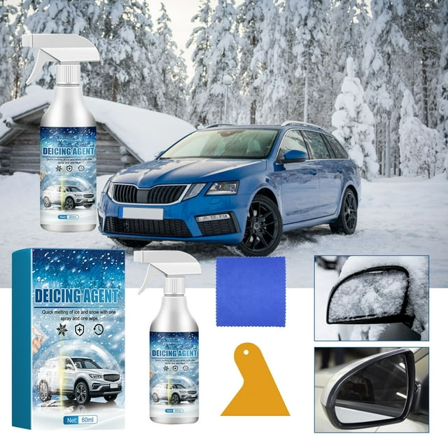 60ml Deicer Spray for Car Windshield - Fast-Acting Ice and Frost ...