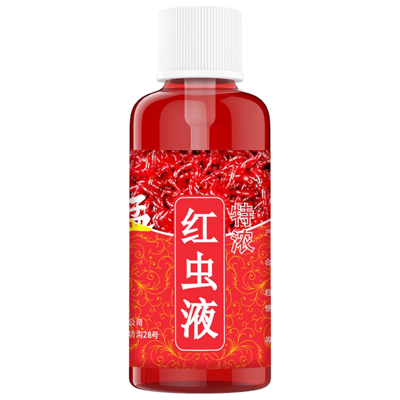 60ml Fish Attracting Red Worm Liquid Fishing Pit Silver Carp Attractant ...